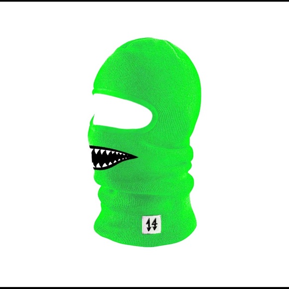 Trippie Redd | Other | Trippie Redd Neon Shark Ski Mask Green | Poshmark